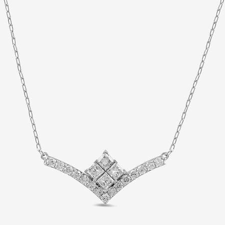 Click here for Womens 1 CT. T.W. Lab Grown White Diamond 10K Whit... prices
