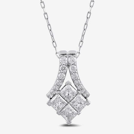 Click here for Womens 1 CT. T.W. Lab Grown White Diamond 10K Whit... prices