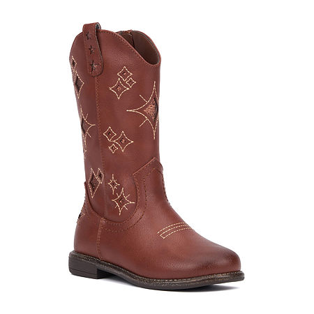 Click here for Olivia Miller Toddler Girls Block Heel Cowboy Boot... prices