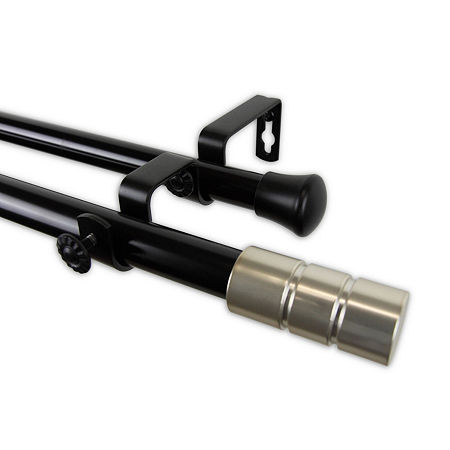 Click here for Rod Desyne Theo 13/16 Adjustable Double Curtain Ro... prices