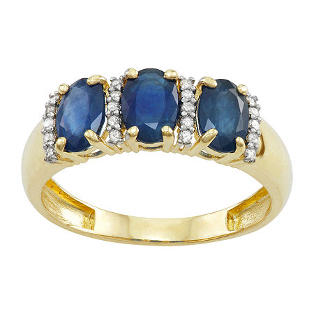 Click here for Womens Genuine Blue Sapphire & 1/10 CT. T.W. Genui... prices