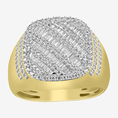 Click here for Mens 1 CT. T.W. Natural White Diamond 10K Gold Fas... prices