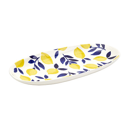 Click here for Tabletops Unlimited Lemons Oval Platter  One Size... prices
