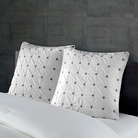 Click here for INK+IVY Square Euro Sham  One Size  White prices