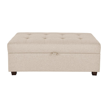 Click here for Corliving Aubin Tufted Upholstered Ottoman  One Si... prices