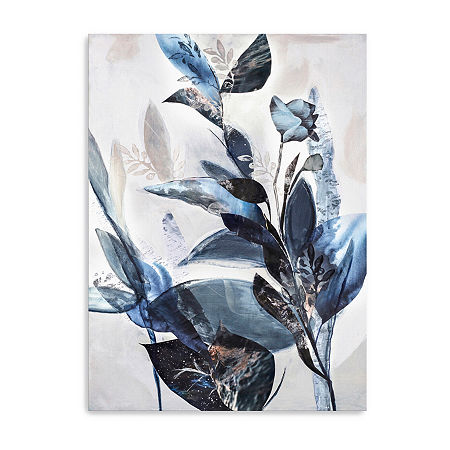 Click here for Lumaprints Blue Leaves Canvas Art  One Size  Blue prices