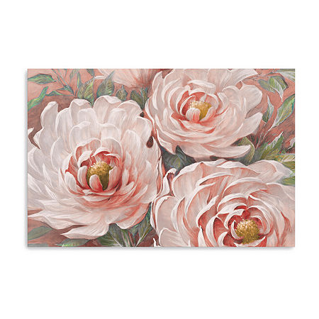 Click here for Lumaprints Three Pink Blooms Canvas Art  One Size... prices