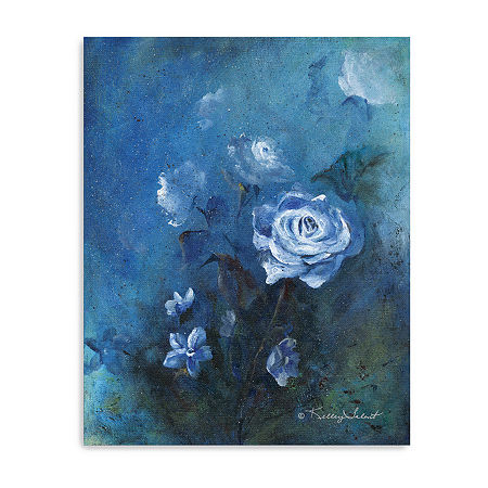 Click here for Lumaprints Moonlit Florals Canvas Art  One Size  B... prices