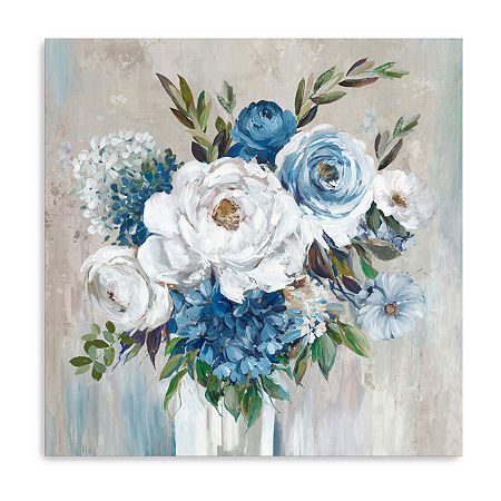Click here for Lumaprints Blue Bouquet Of Flowers Canvas Art  One... prices