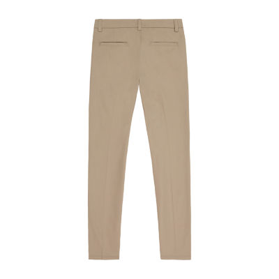 IZOD-Juniors Womens Mid Rise Straight Flat Front Pant, Color: Su Khaki ...