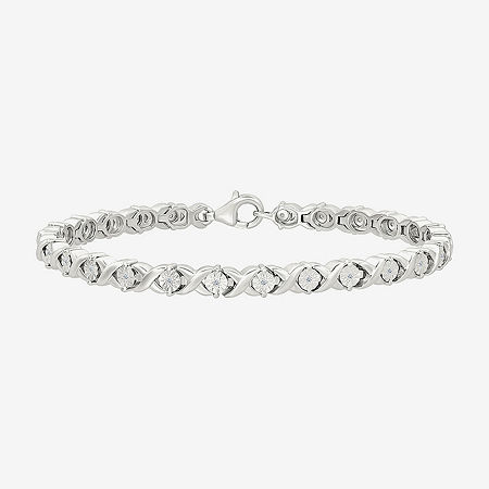 Click here for Womens 1/10 CT. T.W. Natural White Diamond Sterlin... prices