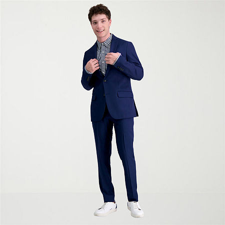 Haggar Mens Smart Wash Slim Fit Suit Separates Pants - Midnight