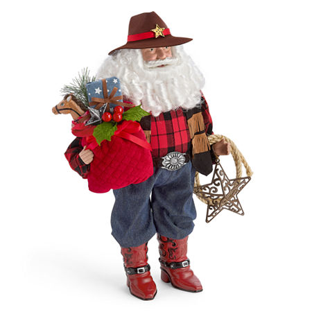 Click here for North Pole Trading Co. 18in Cowboy Christmas Santa... prices