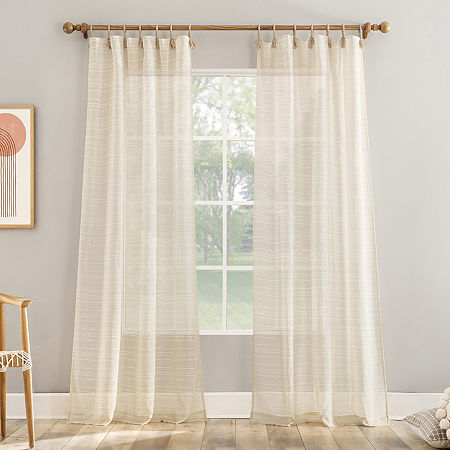 Click here for Mona Tab Top Sheer Set of 2 Curtain Panel  One Siz... prices