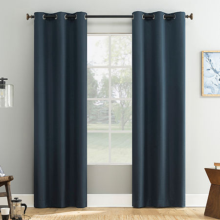 Click here for Bayline Grommet Top Blackout Set of 2 Curtain Pane... prices