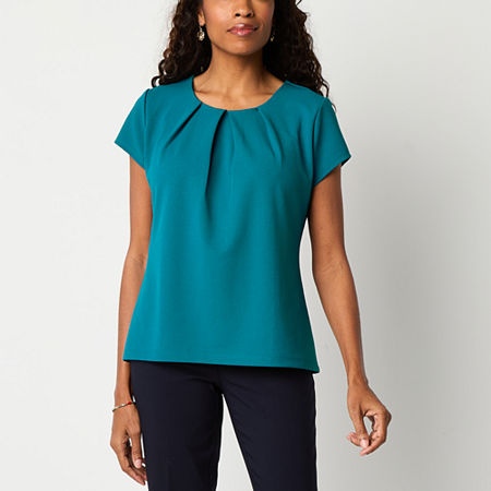 Click here for Liz Claiborne Texture Tee Womens Round Neck Short... prices