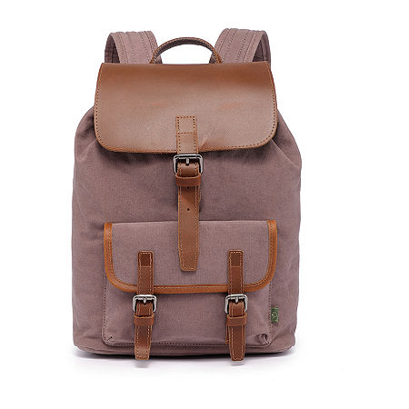 Click here for Tsd Brand Bigleaf Canvas Backpack - Brown prices