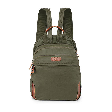 Click here for Tsd Brand Turtle Cove Canvas Backpack - Army Green prices