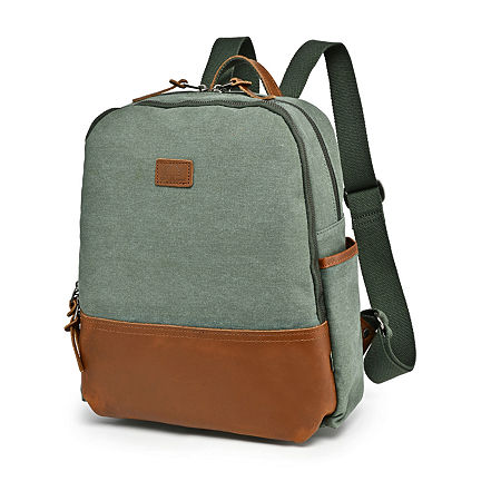 Click here for Tsd Brand Magnolia Hill Canvas Backpack - Teal prices