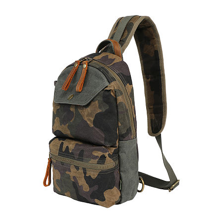 Click here for Tsd Brand Mountain Leaf Top Handle Sling Bag - Oli... prices