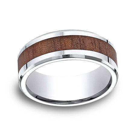 Click here for Mens Comfort Fit 8mm Cobalt with Rosewood Inlay We... prices