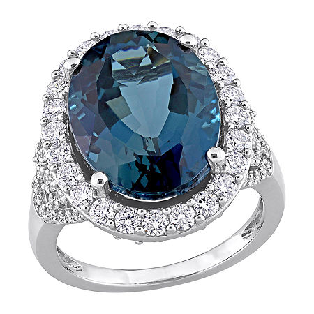 Click here for Womens Genuine London Blue Topaz 14K White Gold Co... prices