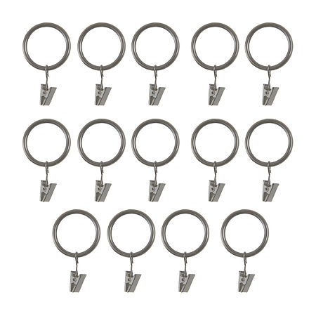 Click here for Kenney 1.25 14-pc. Curtain Rings  One Size  Gray prices