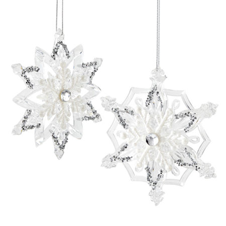 Click here for North Pole Trading Co. Acrylic Snowflake Set 2-pc.... prices