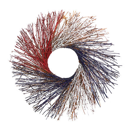 Click here for Nearly Natural 24in Faux Twig Wreath  One Size  Mu... prices