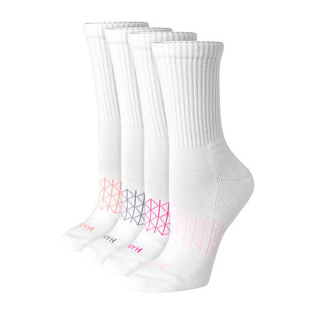 Click here for Hanes Ultimate Absolute Womens 4 Pair Crew Socks... prices