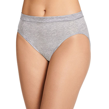 Click here for Jockey Cotton Stretch Hi-Cut Panty - 1555  7  Gray prices