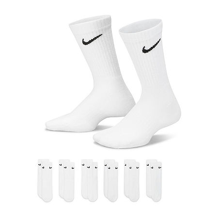 Click here for Nike Unisex 6 Pair Crew Socks  X-small  White prices
