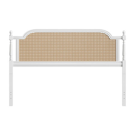Click here for Melanie Wood and Cane Headboard  One Size  White prices