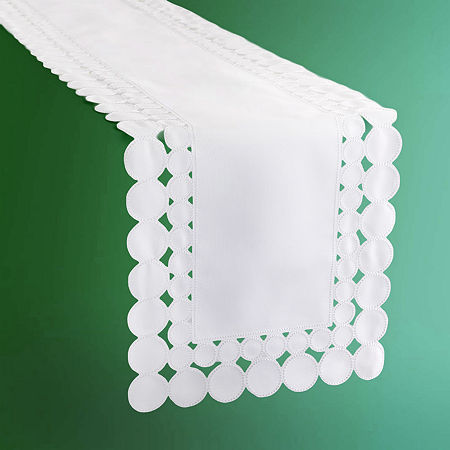 Click here for Homewear Bubble Table Runner  One Size  White prices