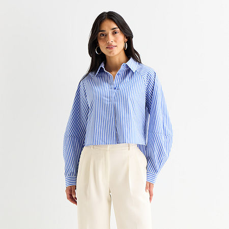 Click here for Worthington Womens Long Sleeve Button Front Blouse... prices