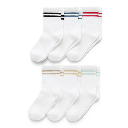Click here for Okie Dokie Little & Big Kid Boys 6 Pair Crew Socks... prices