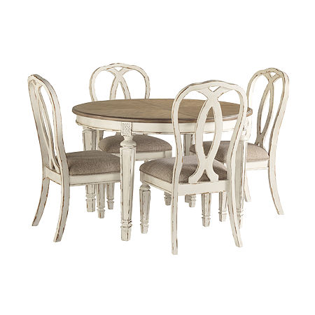 Click here for Signature Design by Ashley Realyn 5-Piece Oval Ext... prices