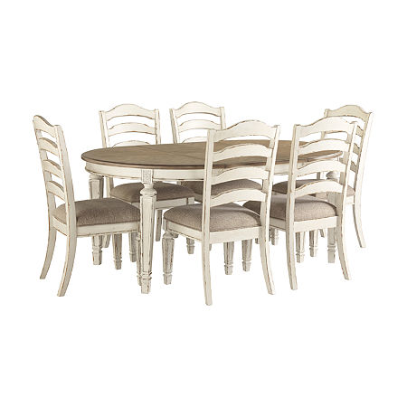 Click here for Signature Design by Ashley Realyn 7-Piece Oval Ext... prices
