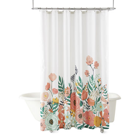Click here for Home Expressions Floral Border Shower Curtain  One... prices