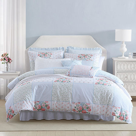 Click here for Laura Ashley(R) Hope Patchwork Reversible Comforte... prices