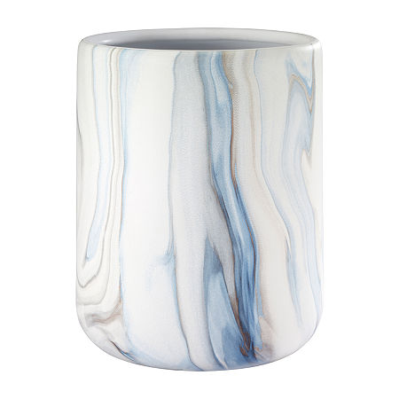 Avanti Waves Blue Wastebasket
