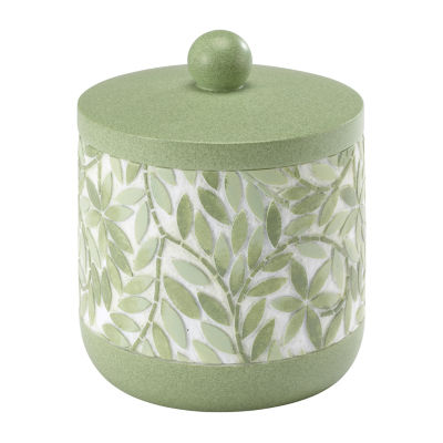 Avanti Stratford Hand Painted Bathroom Canister, Color: Green - JCPenney