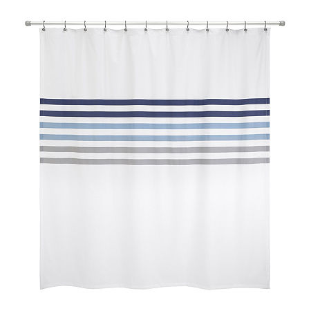 Click here for Izod Augusta Stripe Shower Curtain  72 x 72 - Whit... prices