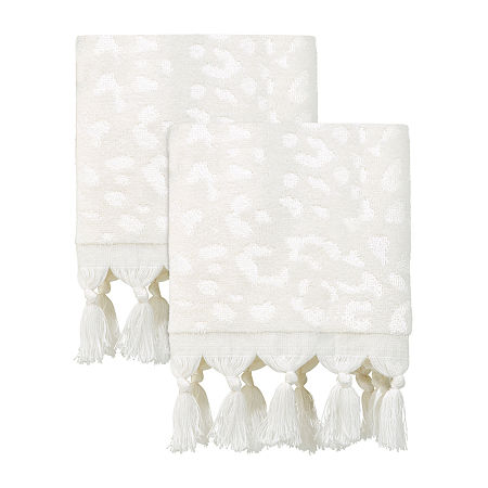 Nicole Miller Celina 2-Pc. Hand Towel Set  16 x 28 - Cream