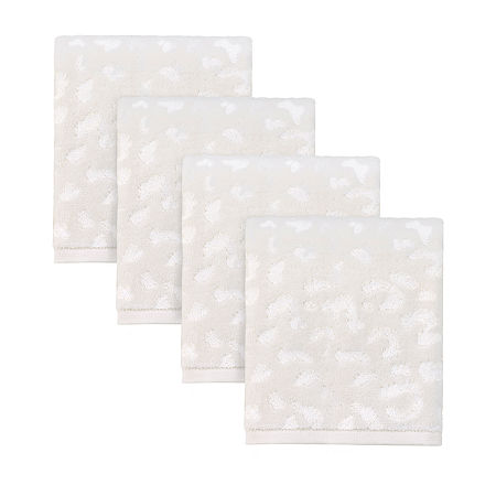Click here for Nicole Miller Celina 4-pc. Washcloth  One Size  Wh... prices