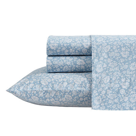 Laura Ashley 200-Thread Cotton 4 -Pc. Sheet Set  Full - Heirloom Ditzy