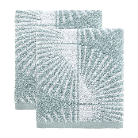 Nicole Miller Kendall 2-Pc. Hand Towel Set  16 x 28 - Oasis