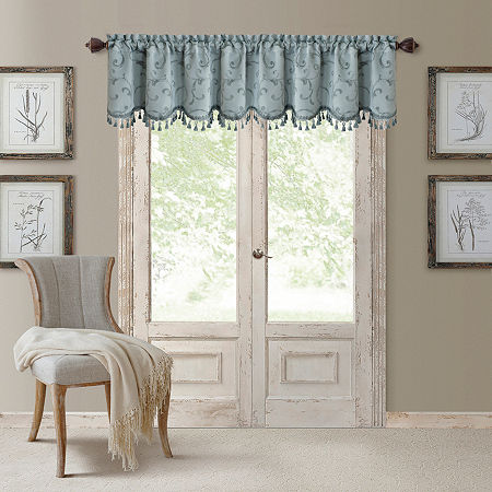 Click here for Elrene Home Fashions Mia Beaded Scallop Valance  1... prices