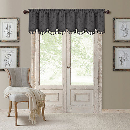 Click here for Elrene Home Fashions Mia Beaded Scallop Valance  1... prices