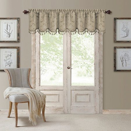 Click here for Elrene Home Fashions Mia Beaded Scallop Valance  1... prices